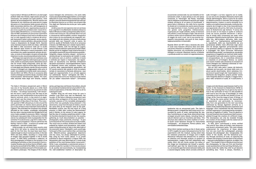 ITALIA IN MINIATURA · Luigi Ghirri & Ivo Rambaldi – LASAL BOOKS